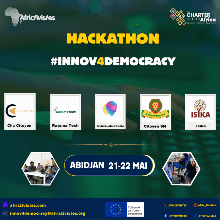 Hackathon #Innov4Democracy : Les 5 finalistes dévoilés | Africtivistes